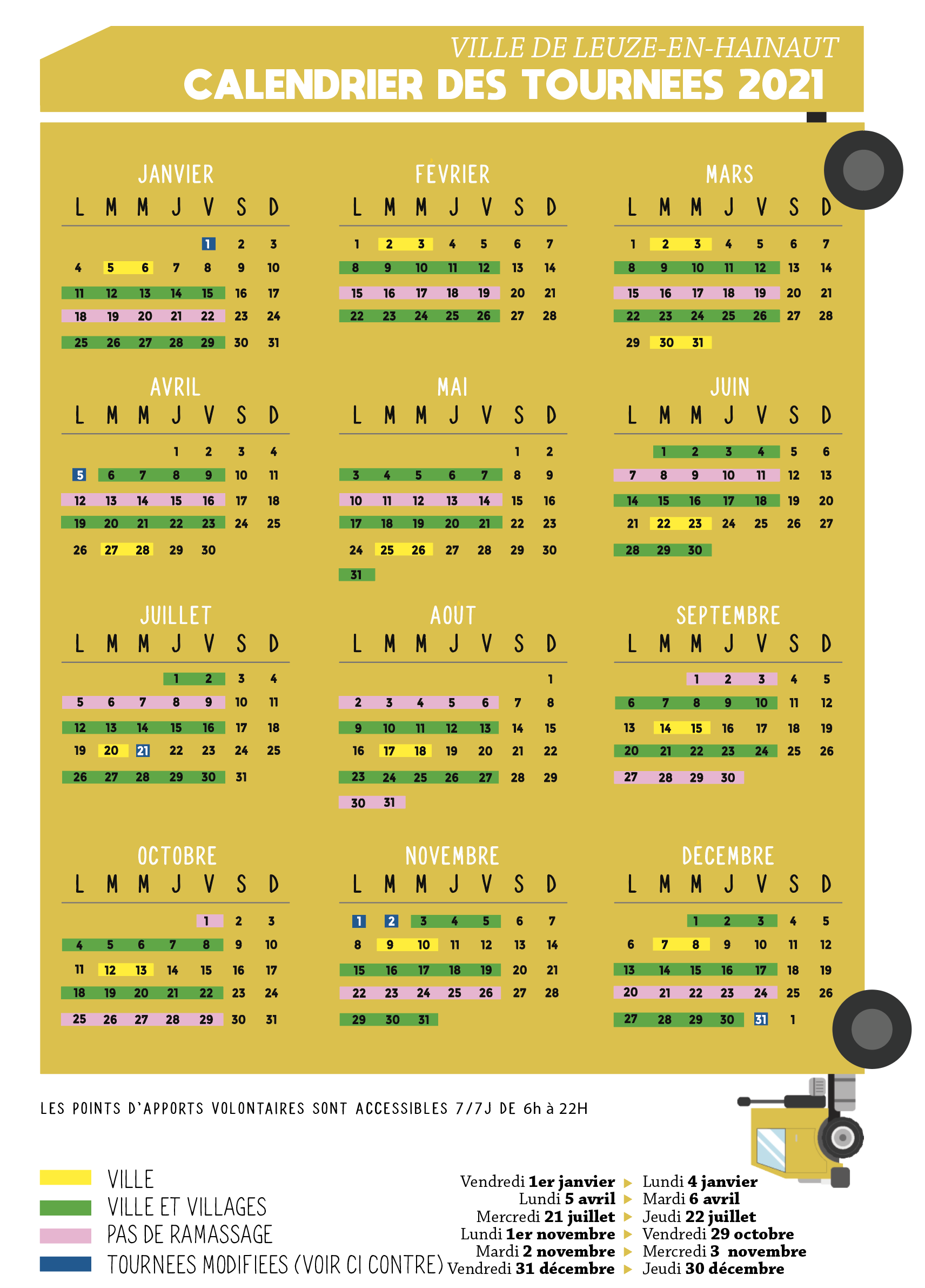 Tournée des immondices | Leuze-en-Hainaut
